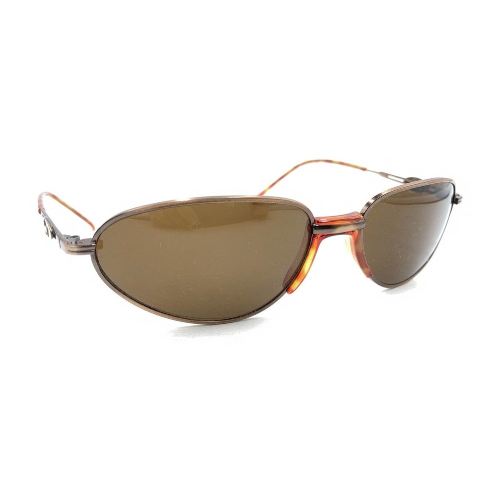 Goat Eyewear Bishop Bronze Oval Sunglasses Brown Lens… - Gem